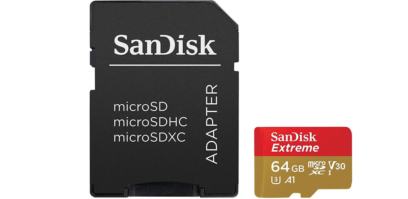 SanDisk 64GB microSDXC Extreme 100MB/s A1 C10 V30 UHS-I U3 - Karty pamięci microSD - Sklep ...